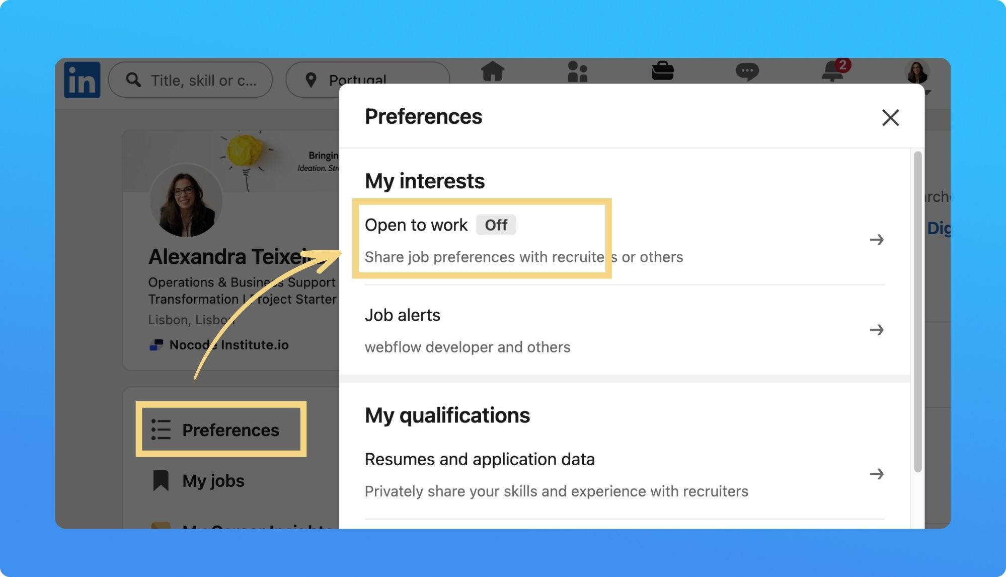 How to Turn On (or Off) the “Open to Work” Feature on LinkedIn